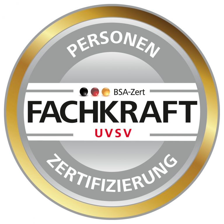 Personenzertifizierung „Fachkraft UVSV"